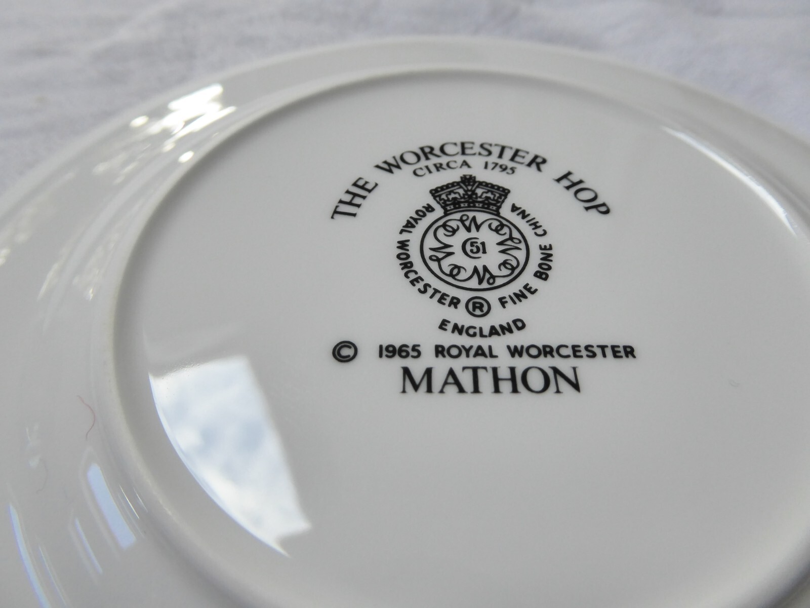 Royal Worcester The Worcester Hop Mathon Side Plates Vintage Fine Bone ...