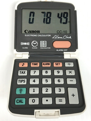 Vintage Canon CC-10 Alarm Clock Electronic Calculator | eBay