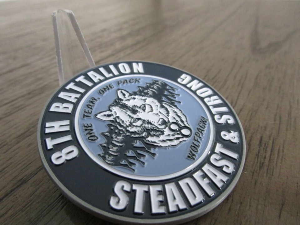 US Army 8th Battalion Recruiting Wolfpack Commanders Challenge Coin ...