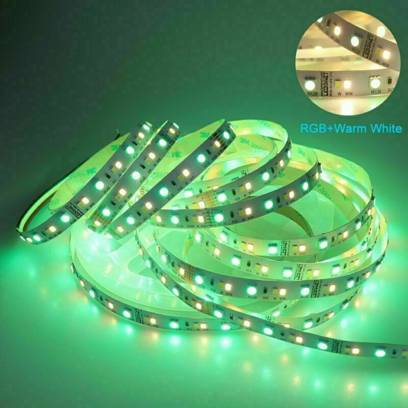 SMD 5050 RGB CCT LED Strip Waterproof DC 12V 24V CCT RGBW/WW string ...
