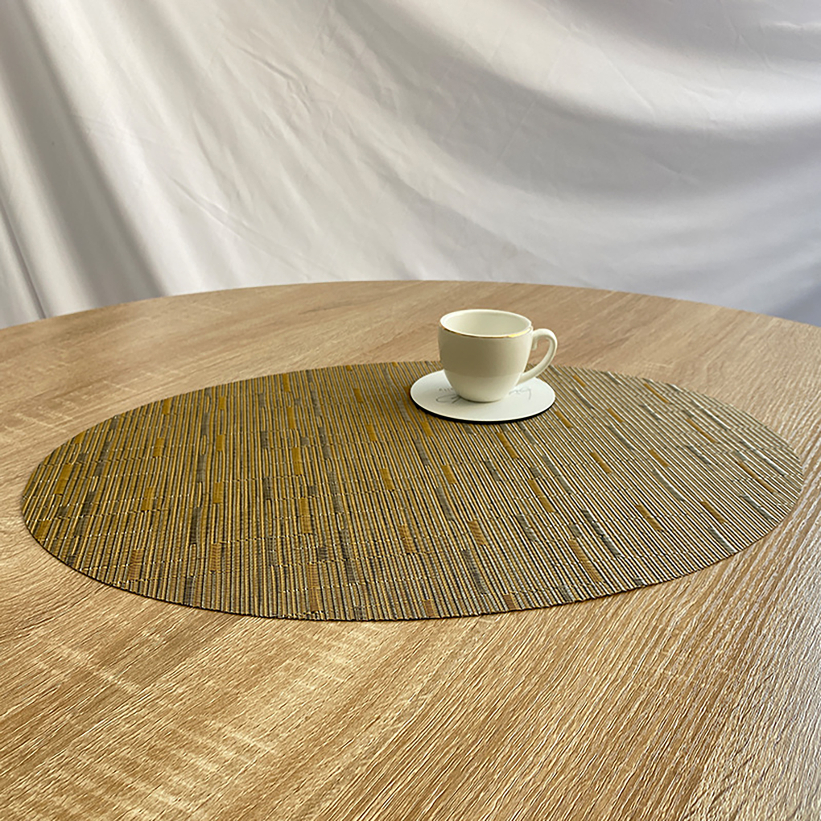 Bowl Mat Beautiful Bamboo Texture Reusable Practical Placemat ...