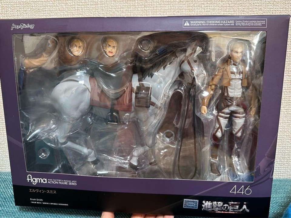 AOT figma Attack on Titan Erwin Smith Action Figure MAX FACTORY Anime ...