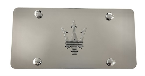 3D Maserati GranTurismo Emblem Mirror Front License Plate Frame Rust ...