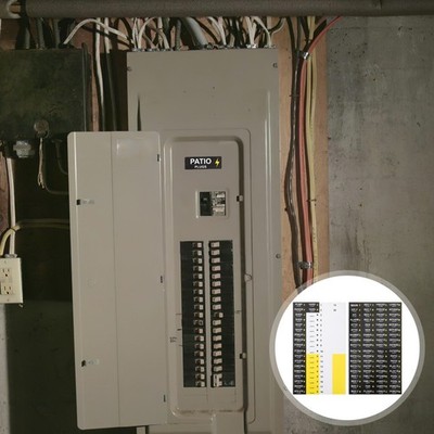 3 Sets Electrical Labels Fuse Stickers for Panel Board Identification ...