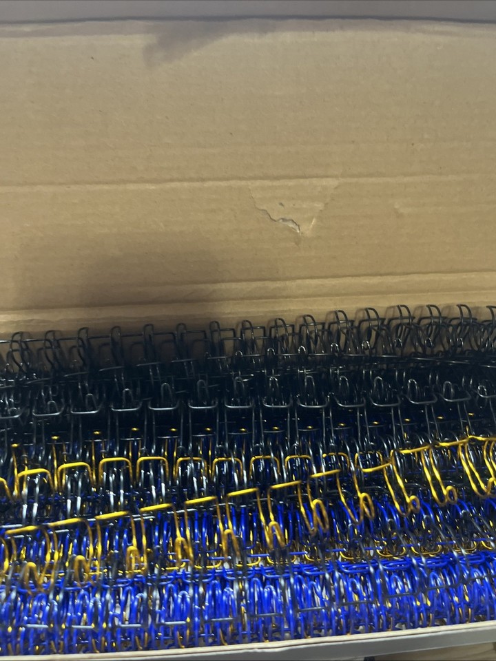 Rayson Wire Binding Spines, Multicolor, 2:1 Pitch Double Loop Binding ...