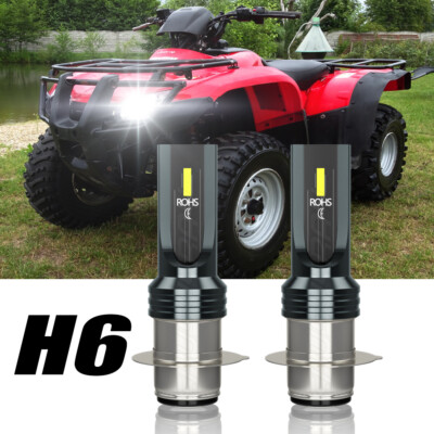 2X LED Headlight H6 Bulbs Light 6000K for Honda Rancher 350 4x4 2x4 ES ...