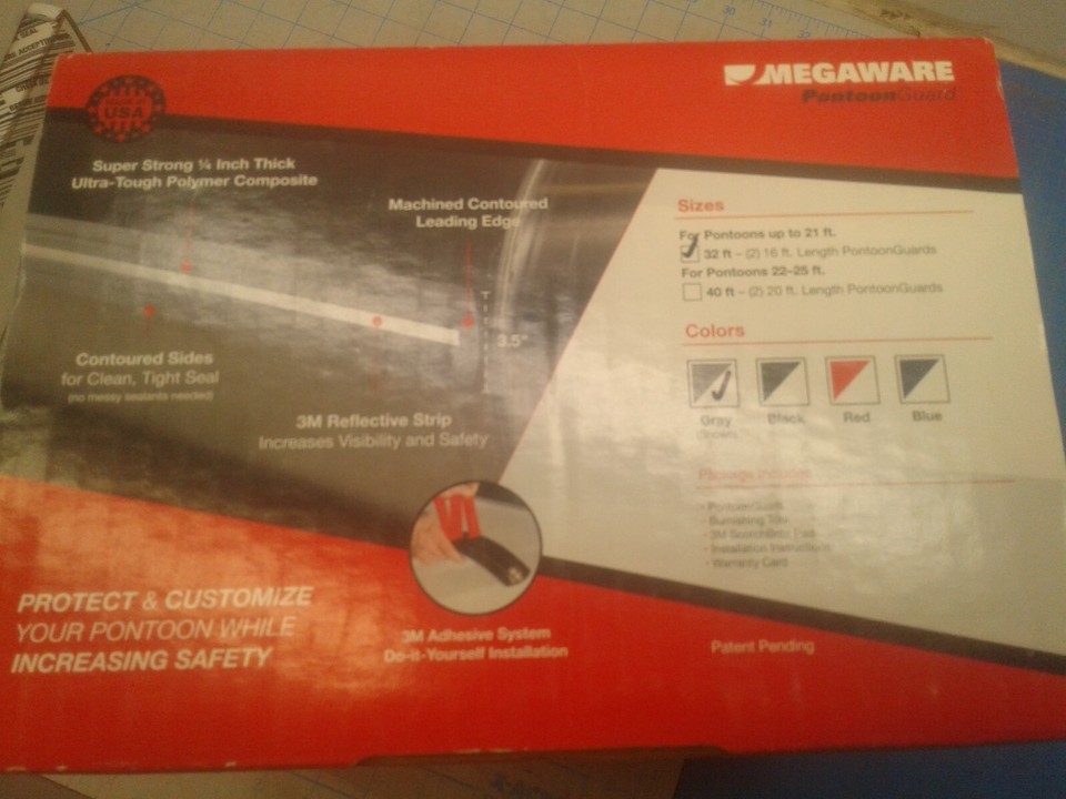 Boat Marine Megaware Pontoon Guard Protector Gray 32' 38-5471 | eBay