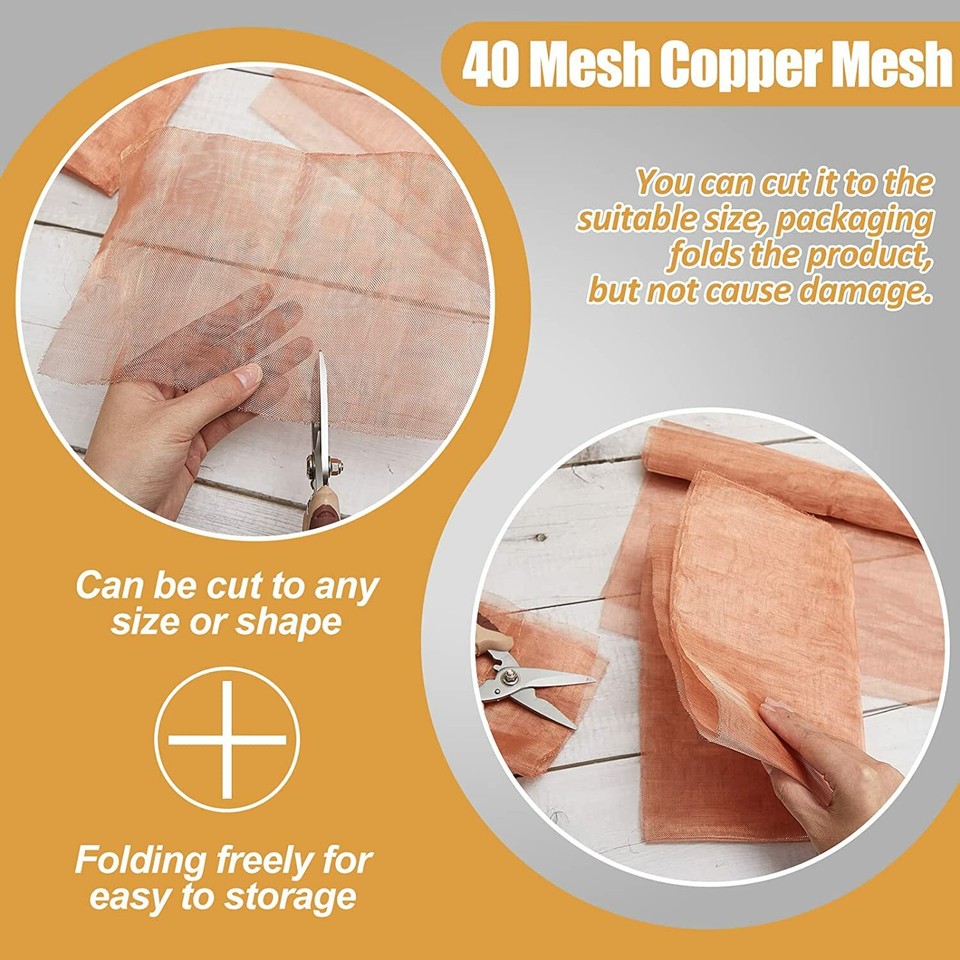 Pure Copper Mesh Screen Dense Filter EMF Shielding Electrode Magnetic ...