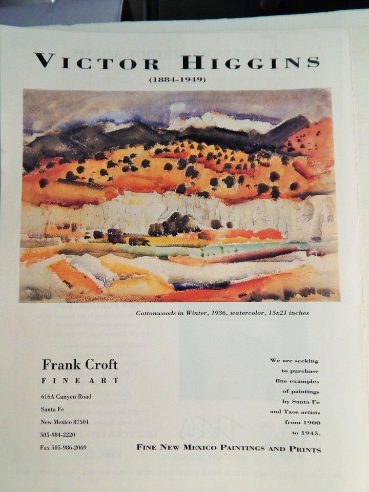 CHARLES P ADAMS / VICTOR HIGGINS ART PIECES VTG ORIG 1994-2 ...