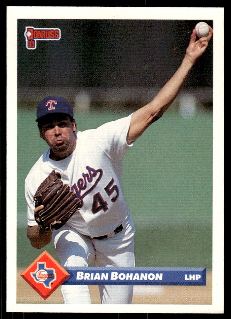 1993 Donruss Baseball Card Brian Bohanon Texas Rangers #27 | eBay