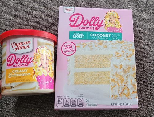 New Set Of 2 Dolly Parton coconut cake mix and Buttercream frosting | eBay