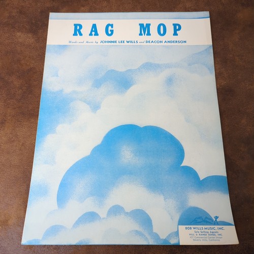 Rag Mop by Johnnie Lee Wills and Deacon Anderson (Vintage Sheet Music ...