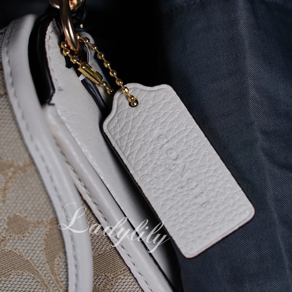 NWT Coach C8307 Lonnie Crossbody In Signature Jacquard And Pebble ...