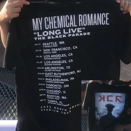 SALE - Seattle MCR My Chemical Romance 2025 Merch NEW T-Shirt Gift Size ...