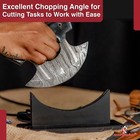 Hand-Forged Professional Alaskan Ulu Knife | Damascus Steel Pizza ...