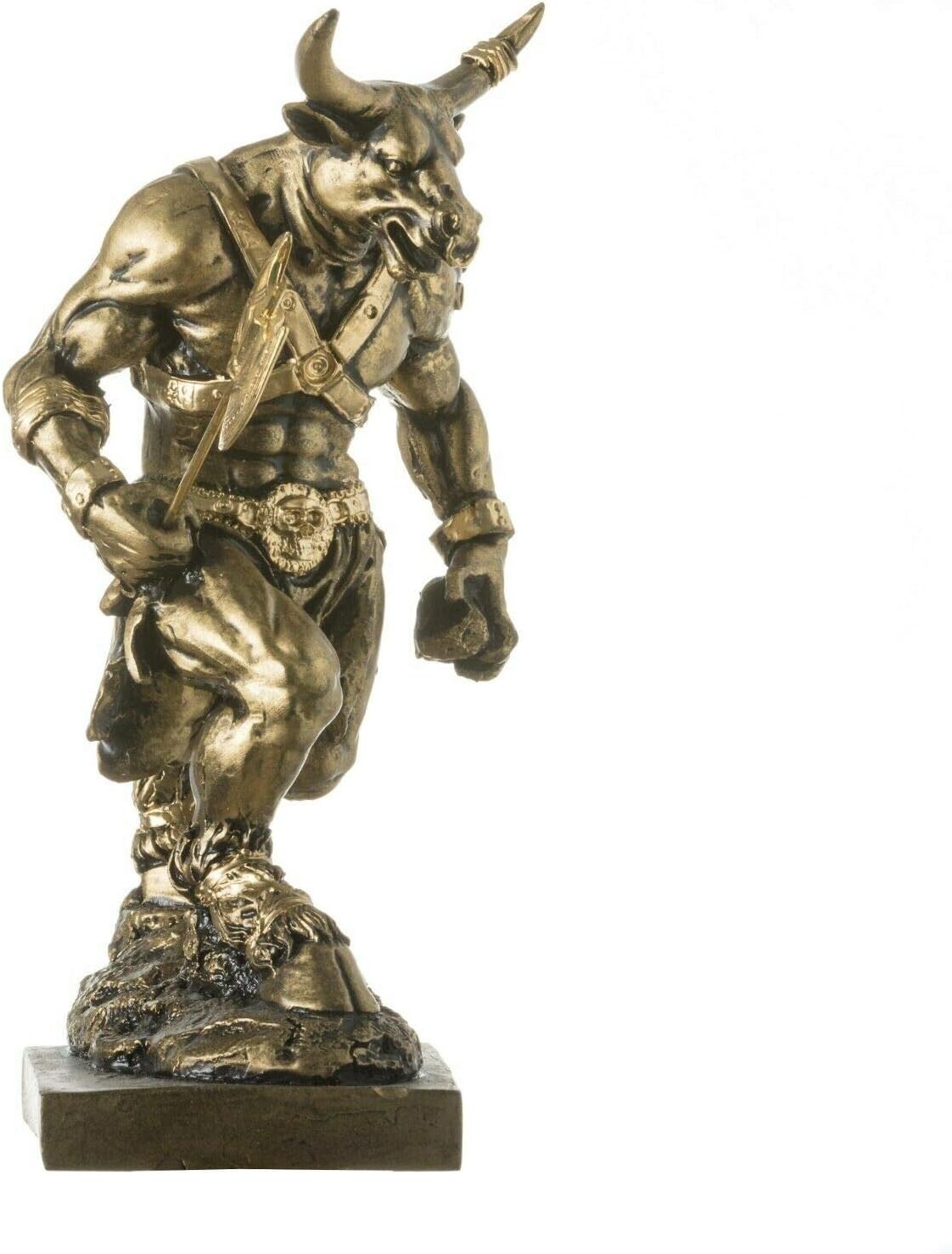 Minotaur Greek Mythology With Labrys Statue Alabaster Miniature Broze ...