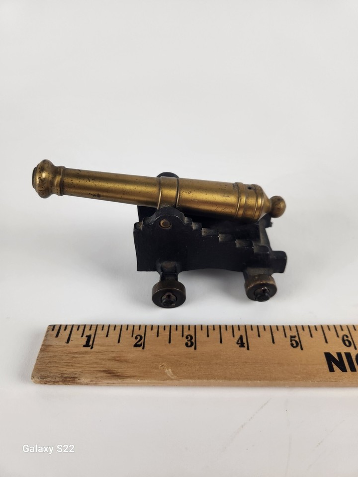 Antique Confederate Army Brass Cannon *Marked CSA* - metal base | eBay