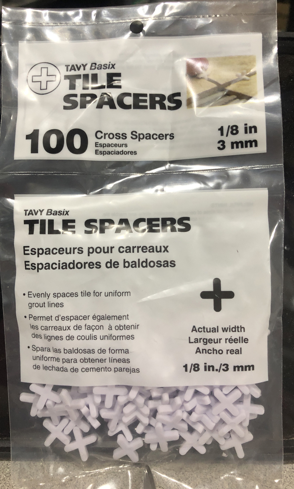 Tavy Tile Flooring Spacers 1/8", 100 Per Bag | eBay
