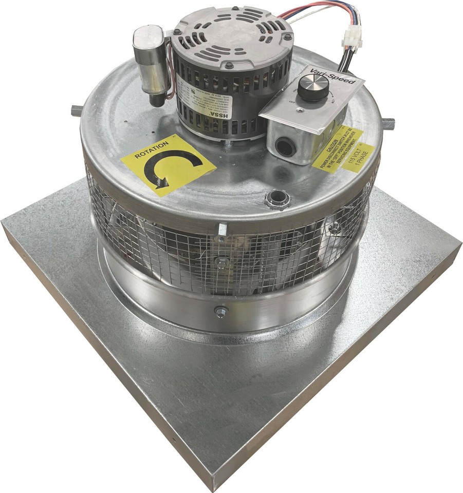 Direct Drive Centrifugal Downblast Roof Mounted Exhaust Fan 24.75" Base ...