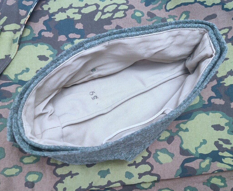 WW2 German Soldier M42 field WOOL Overseas Cap Repro SIZE XL | eBay