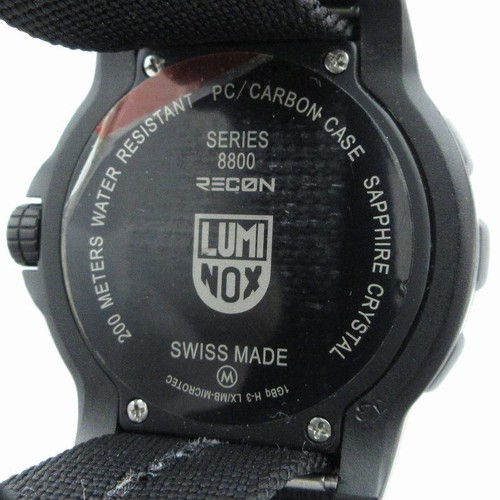 LUMINOX 8821 RECON Carbon Canvas Men's Quartz QZ Wristwatch Watch Black F/J | eBay