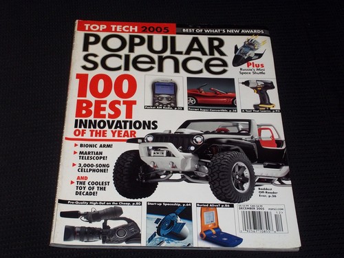 2005 DECEMBER POPULAR SCIENCE MAGAZINE - 100 BEST INNOVATIONS COVER - E ...
