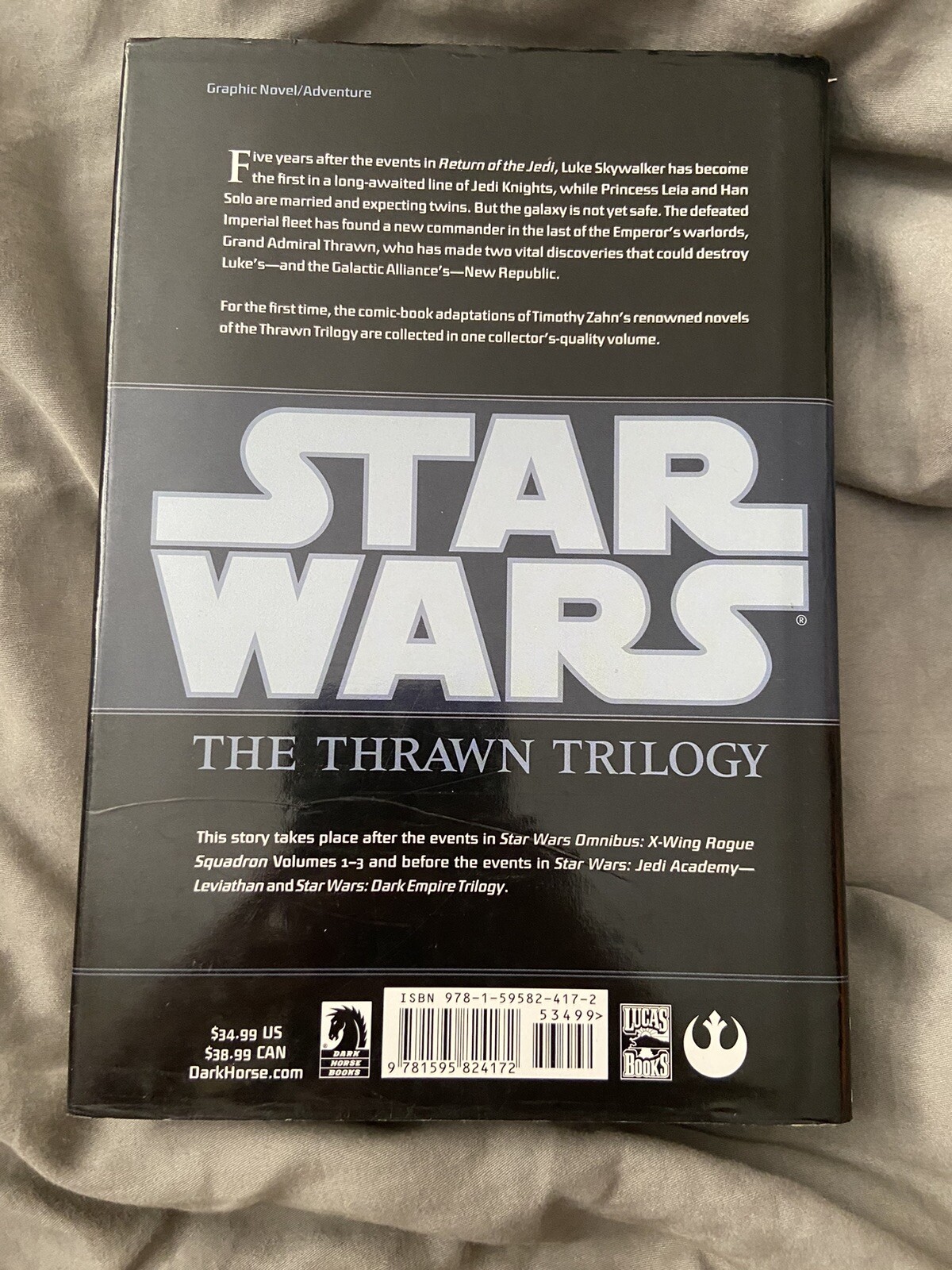 Star Wars: The Thrawn Trilogy Timothy Zahn Dark Horse Comics Rare OOP ...