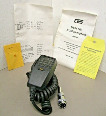 CES 805 DTMF Keypad Heavy Duty Programmable Microphone 4-Pin WPI Round ...
