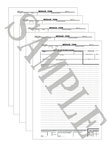 WW2 C2136 (Large) Message forms x10, as used by the Army & S.O.E ...