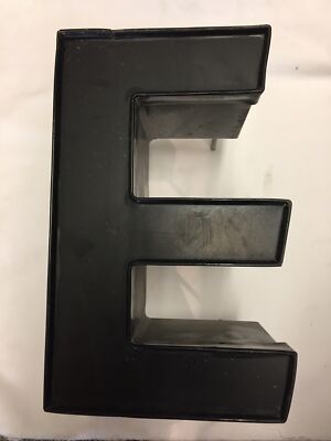 Vintage Large Black Letter “E” 12” Tall Store Front Letter | eBay