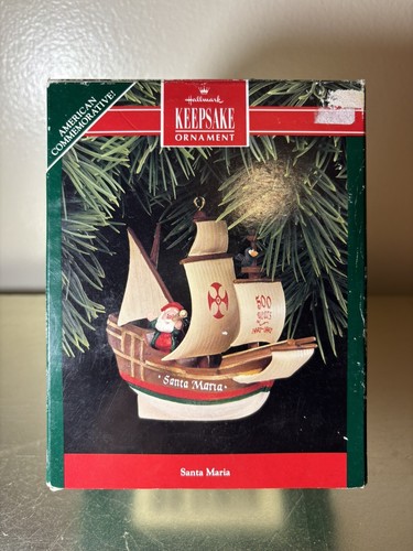 Hallmark Keepsake Santa Maria 1992 Christmas Ornament American ...