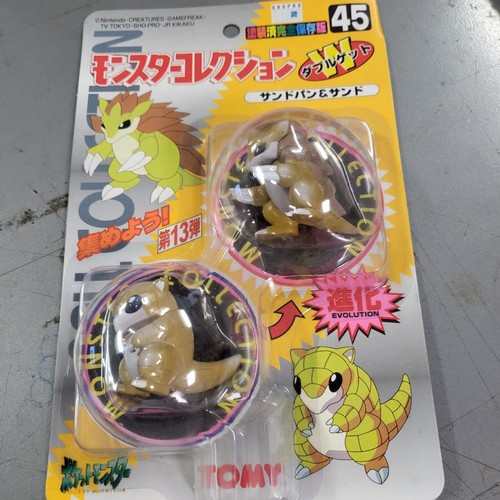 POKEMON TOMY SANDSHREW SANDLASH Auldey FIGURE POCKET MONSTERS #45 JAPAN ...