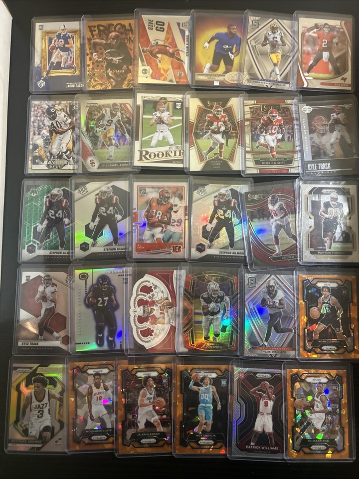 Huge 350+ Card Rookie Patch Auto Sports Card Lot Multisport 2 Row Box ...