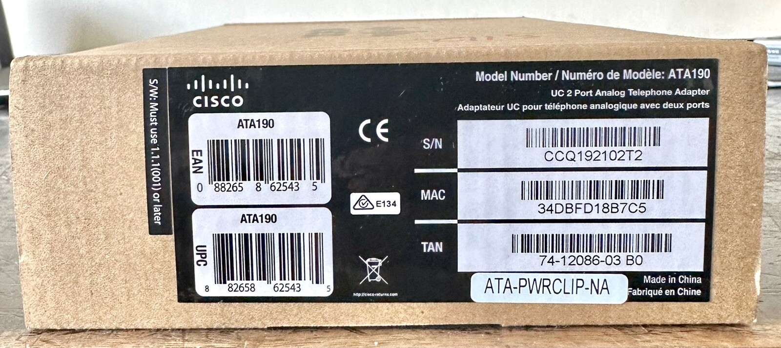 Cisco+ATA+190+Analog+Telephone+Adapter+-+Black for sale online | eBay