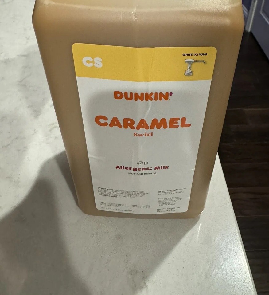 Dunkin Donuts Caramel Swirl 64 Oz Jug W Pump | eBay