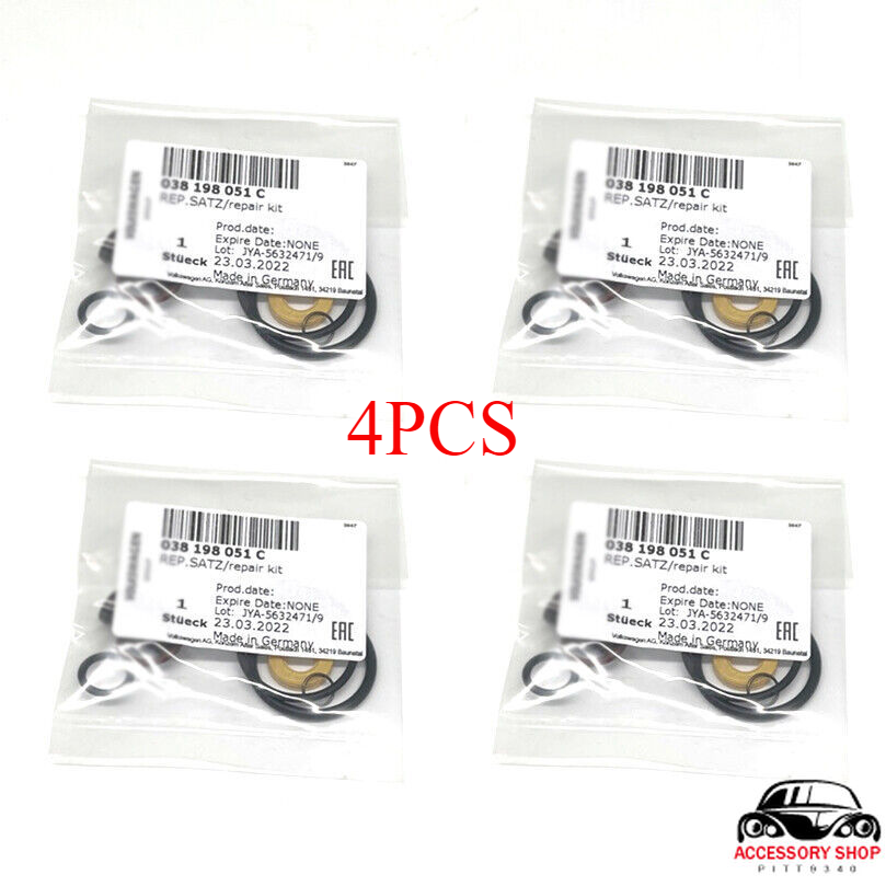 4x Fuel Injector Seal Repair Kit for Audi A2 1.2 TDI 1.4 TDI for VW ...