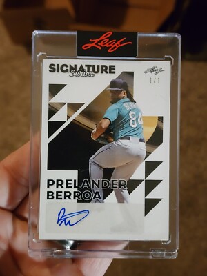 Prelander Berroa 2023 Leaf Signature Series Auto #d 1-1 Saturn Design ...