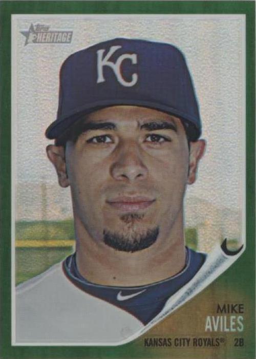 2011 Topps Heritage - Chrome Mike Aviles #C70 Green Refractor for sale ...