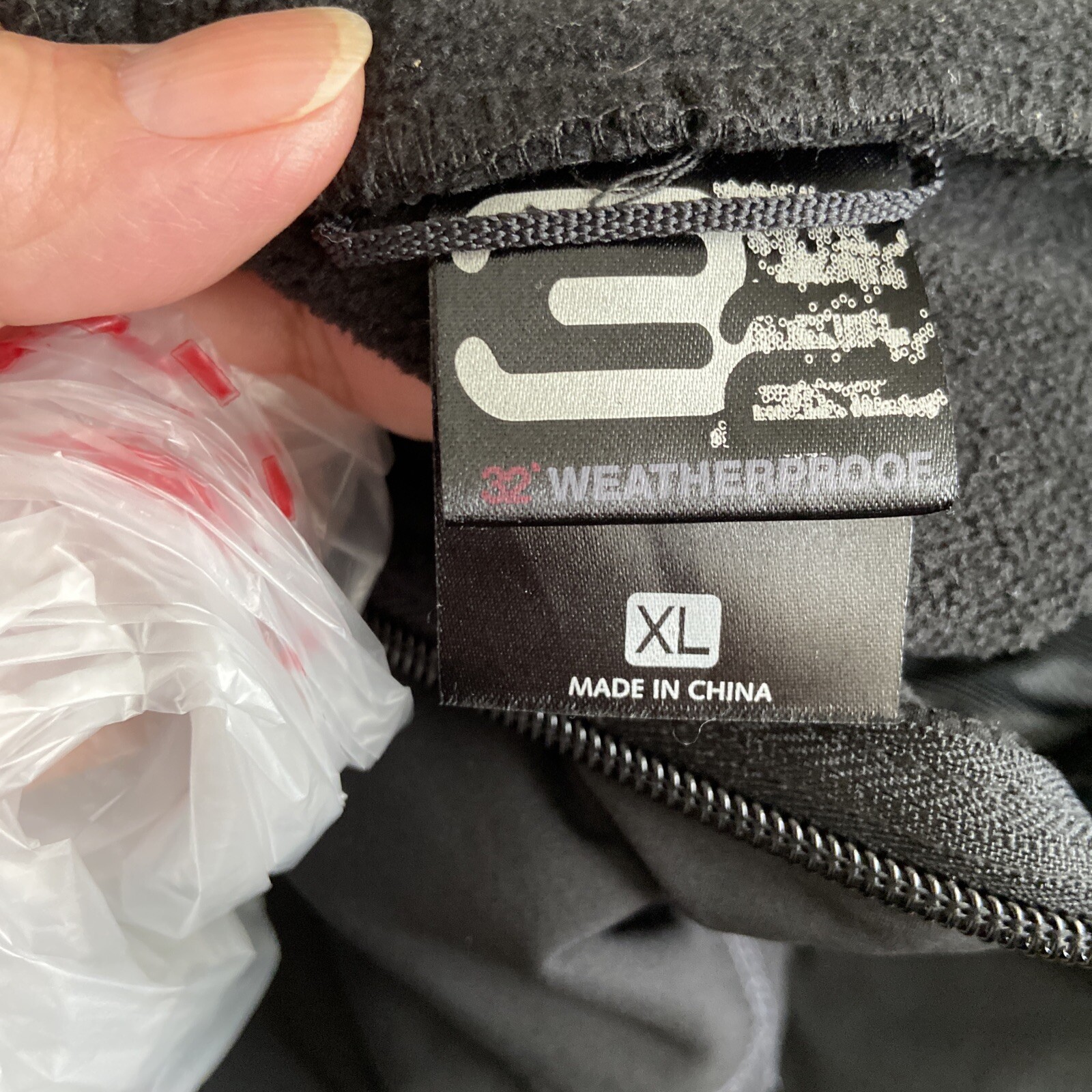 32 degrees weather proof soft shell men's hooded jacket black size XL ...