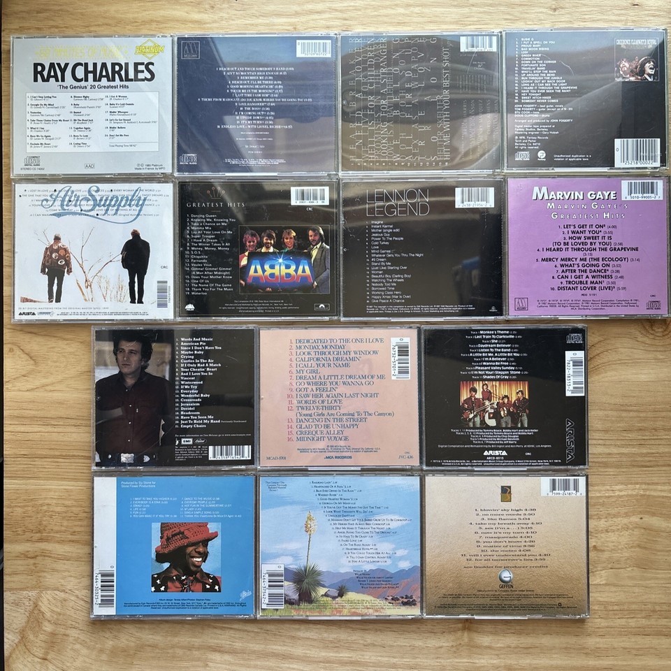 Greatest Hits CD Bundle Lot - 14 Albums - 14 Discs - Ray Charles - John ...