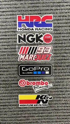 KN NGK Sticker Decal Sheet Car Dirt Motorcycle Motorcross MX PIT BIKE ...