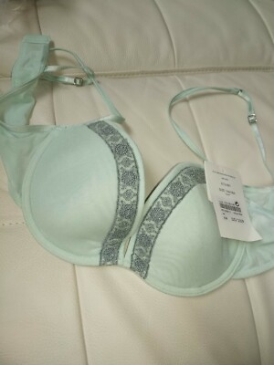 NWT Elle Macpherson Bra Size 36a 14a Matinee aqua lined | eBay