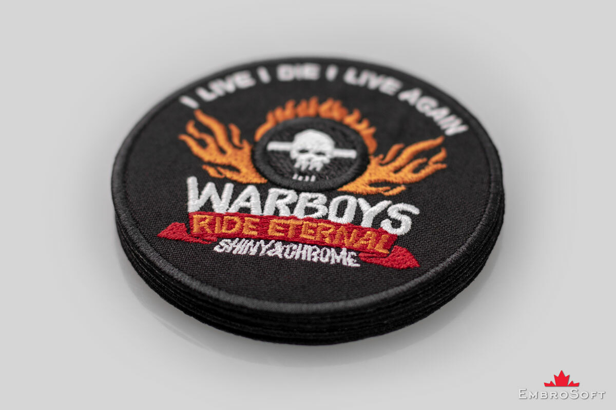 Mad Max Emblem Cult of The V8 Warboys Movie Embroidered Patch Iron On 3 ...