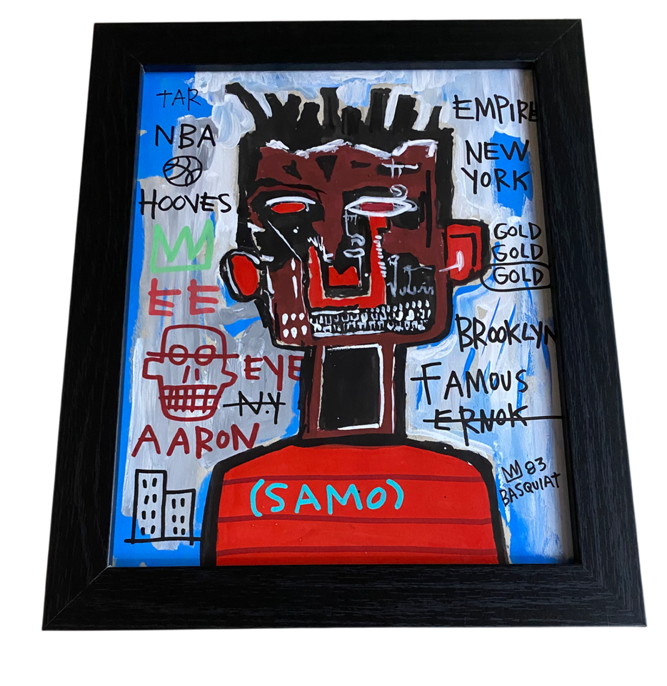Jean Michel Basquiat Drawing Rare Vintage on paper Samo NYC | eBay