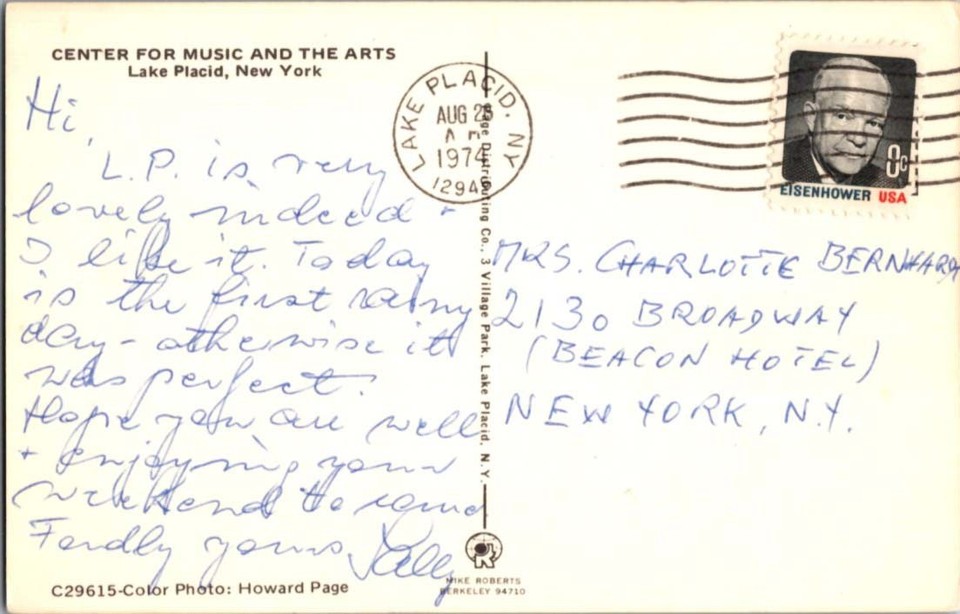 Lake Placid New York NY : BUILDING SCENE d/24 BG1435 | eBay