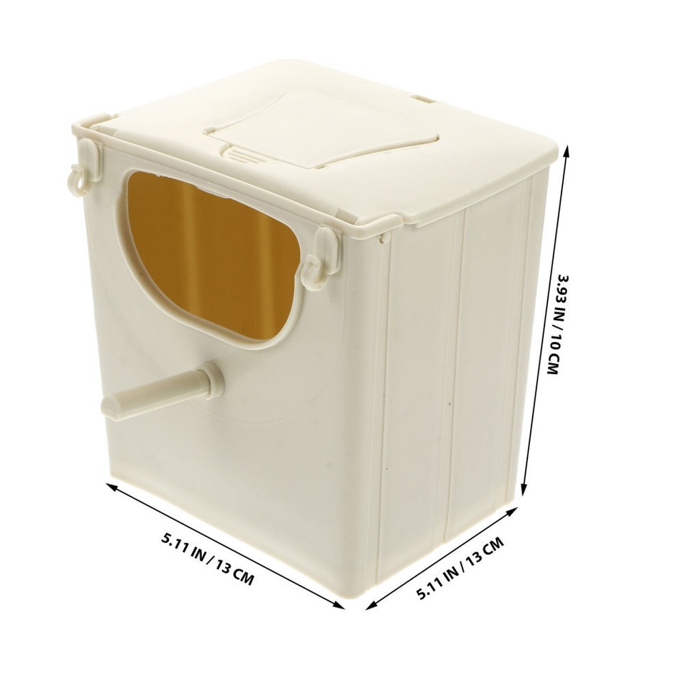 Parrot Breeding Nest Plastic Cage Mount Cockatiel Breeding Nesting Box ...