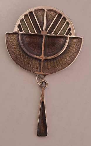 PAT CHENEY PURPLE & GOLD ENAMEL & SILVER PENDANT (MARKED PPC 925) | eBay