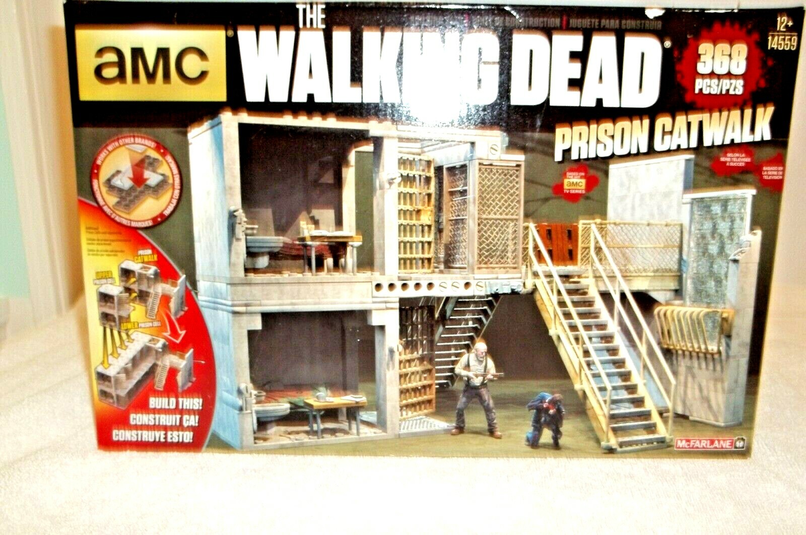 McFarlane Toys The Walking Dead Prison Catwalk Building Set - 368 ...