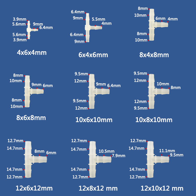 2pcs White Plastic Hose Pipe Tube Connector Joiner Silicone Rubber PVC ...