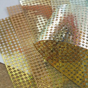 Sequin 5mm Star Punch Strip Punchinella Ribbon 60mm x 40ft 12 cols Made ...